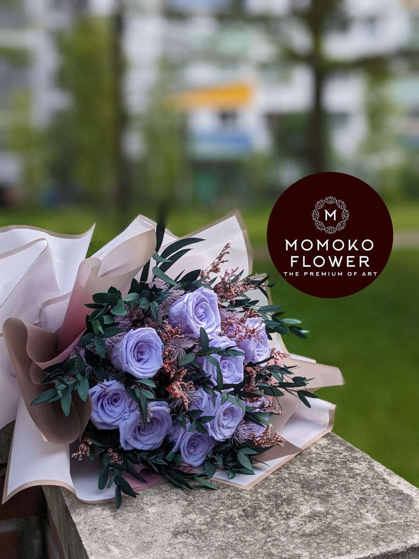 Momoko Sapphire Rose Flower Bouquet – Momoko Flower